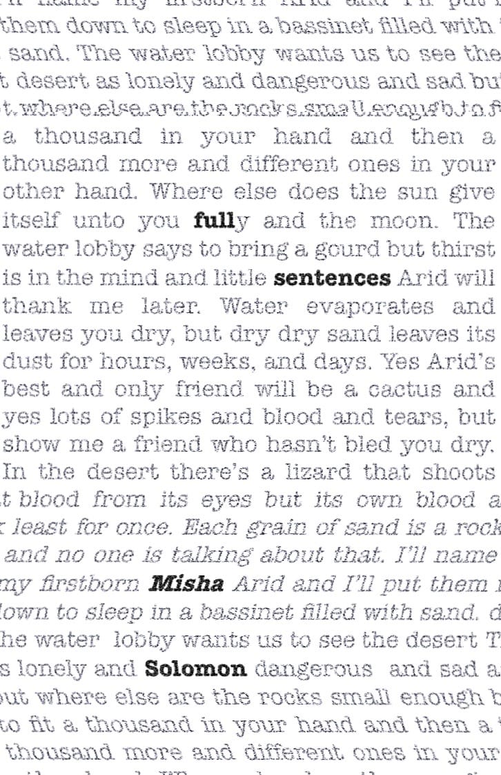 Misha Solomon, Full Sentences